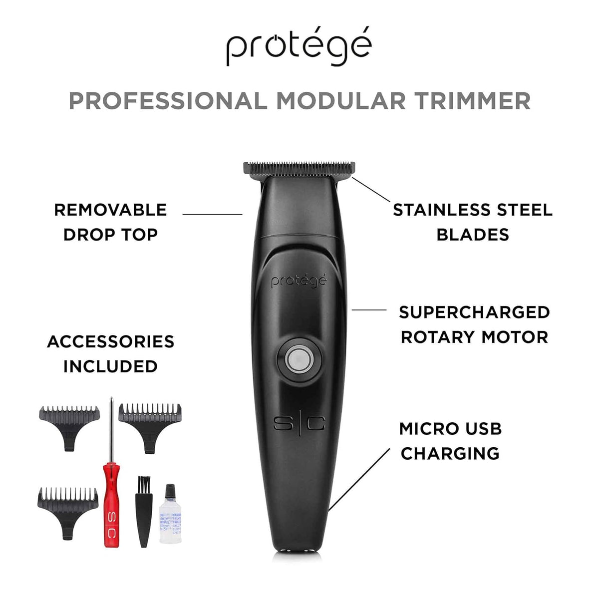 GAMMA TRIMMER STYLECRAFT PROTEGE trimmer(GAM29811) – Beauty and Company ...