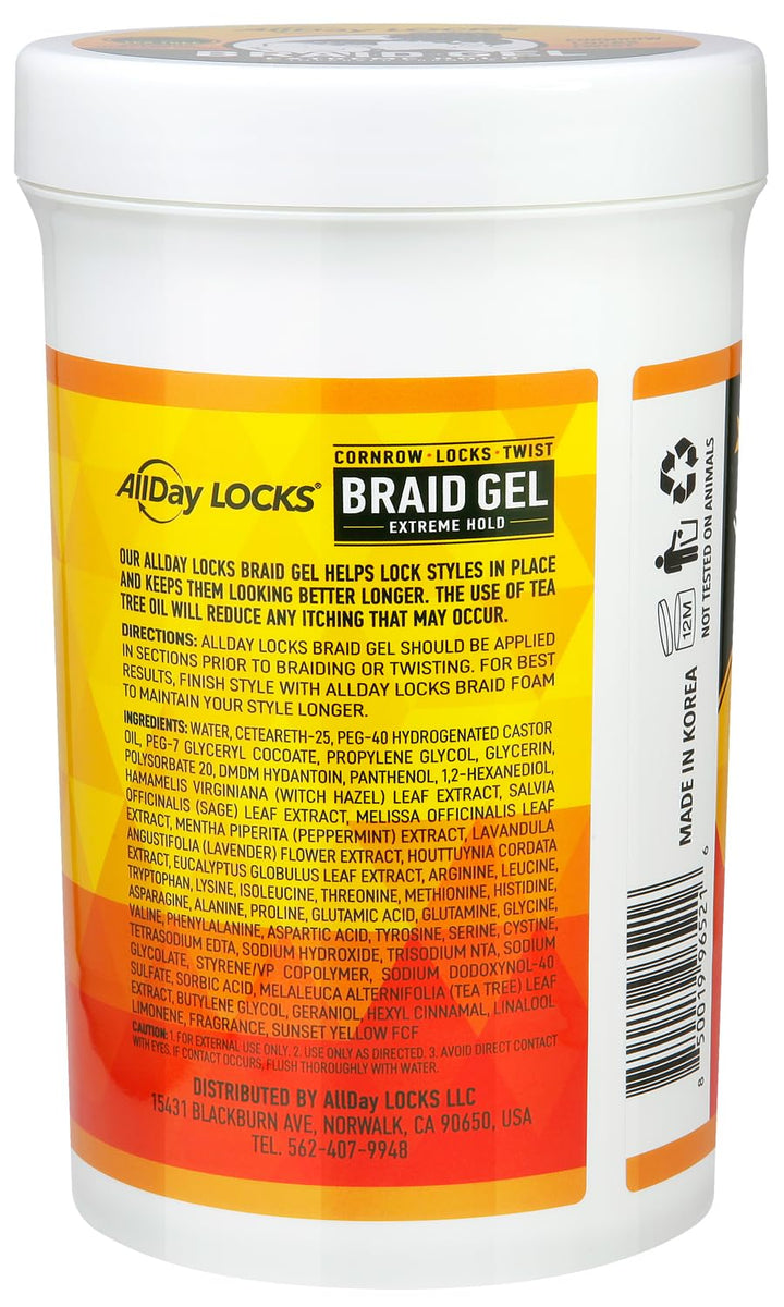 AllDay Locks Braid Gel – 32 oz – Beauty and Company Online