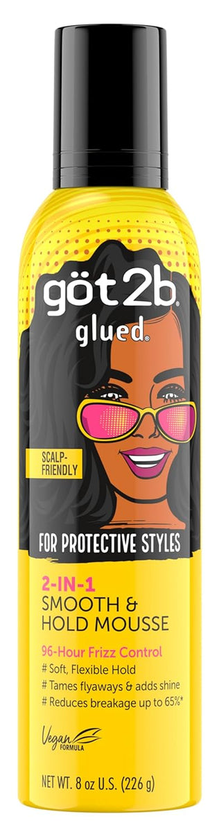 GOT2B GLUED 2in1 SMOOTH HOLD MOUSSE - 8OZ(G2B92691) – Beauty and ...