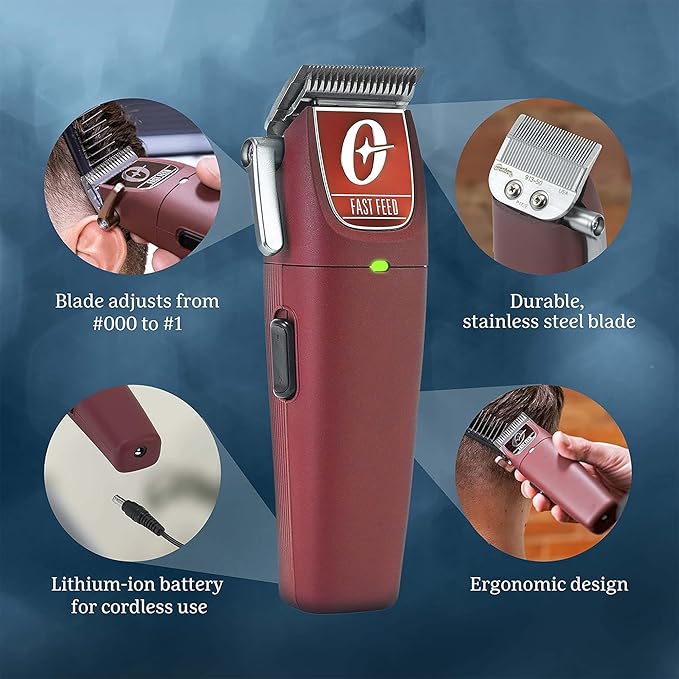 76023910 OSTER CLIPPER FAST FEED CORDLESS trimmer – Beauty and Company ...