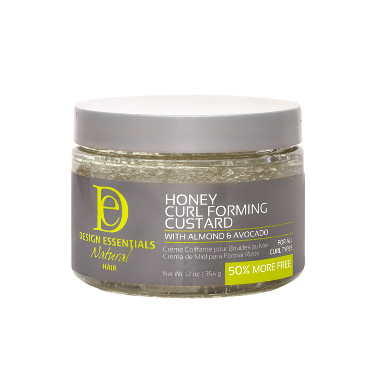 DESIGN NATURAL HONEY CURL FORMING CUSTARD GEL (JAR) 12OZ 12 OZ(DES0090 ...