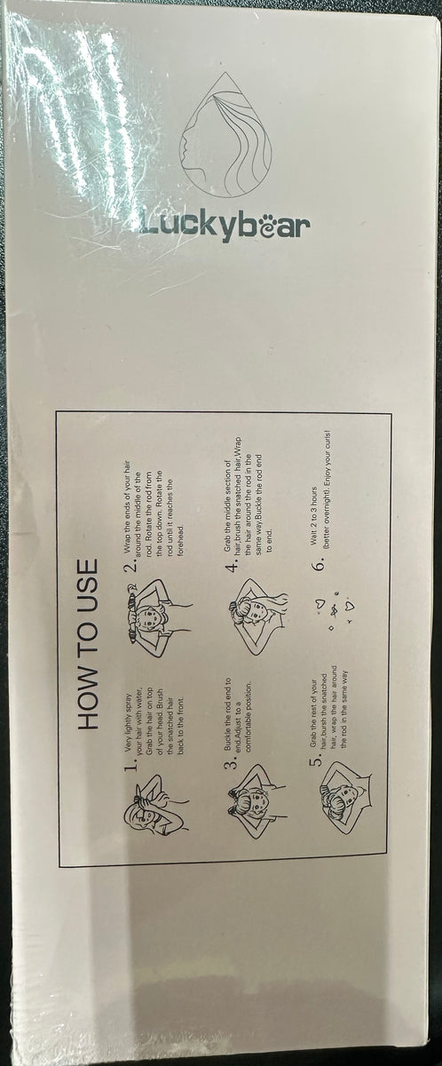 Heatless Hair Curler – Jumbo Velvet Satin Flexi Rods (Black, 4pcs ...