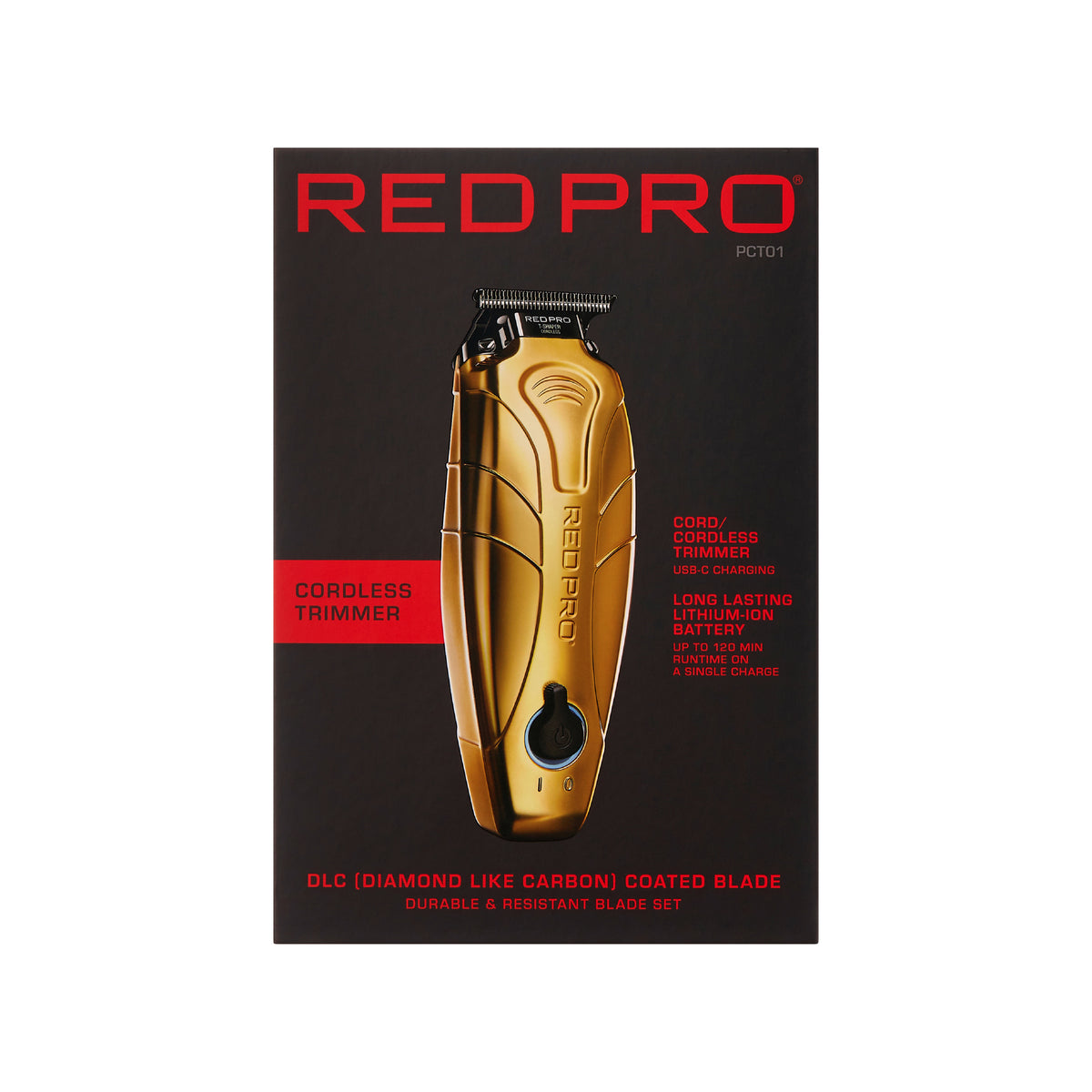 RED PRO Cordless Trimmer Matt Gold(PCT01) – Beauty and Company Online