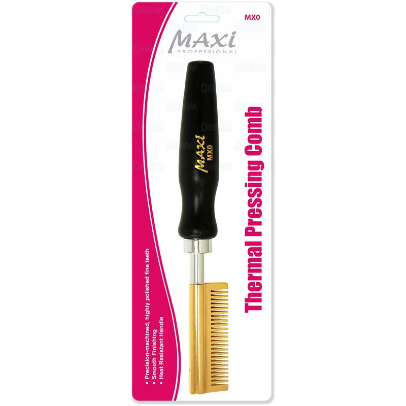 MX0 MAXI PRESSING COMB BRASS TEMPLE – Beauty and Company Online