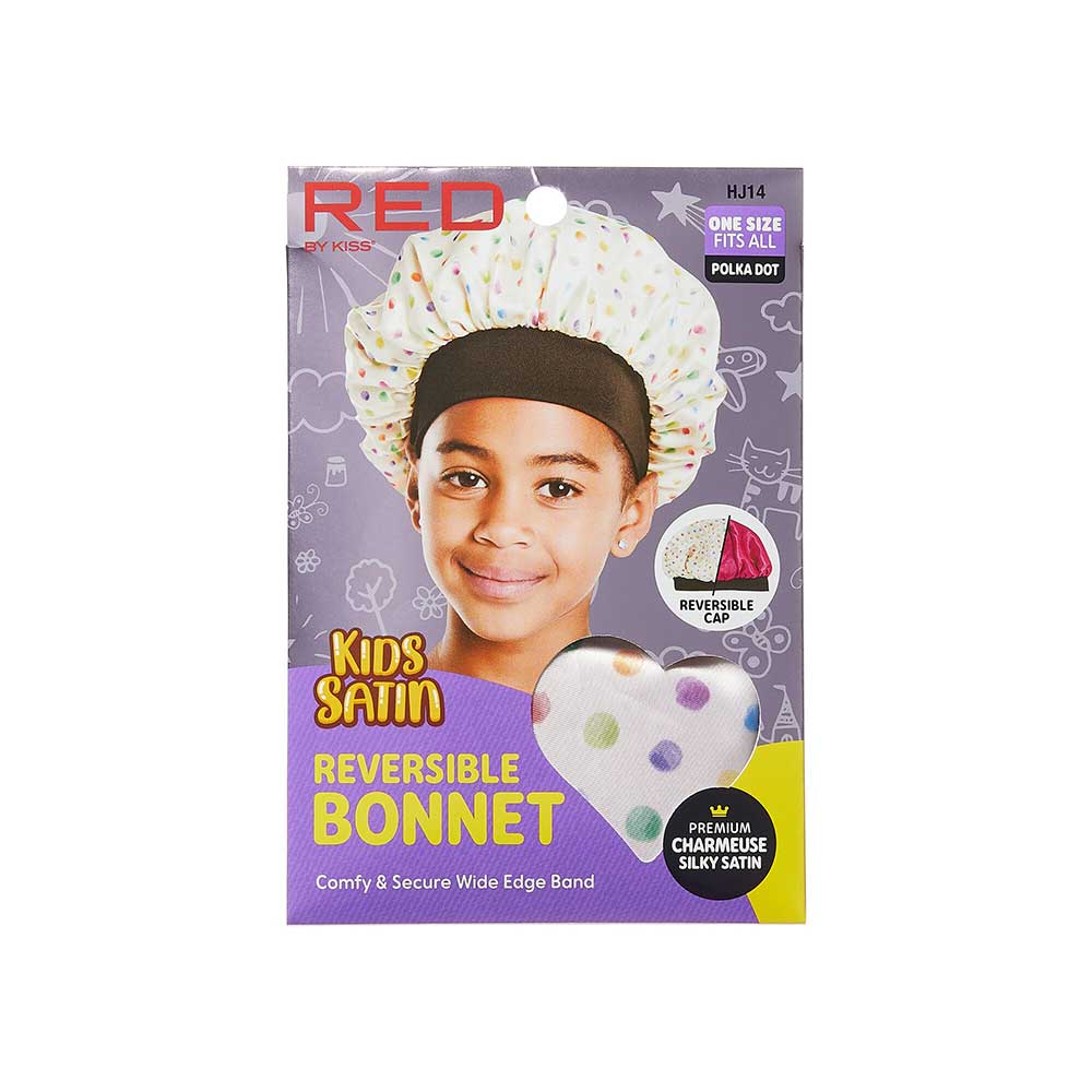 RED Kids Satin Bonnet DoubleWear Polka Dot (HJ14) – Beauty and Company ...
