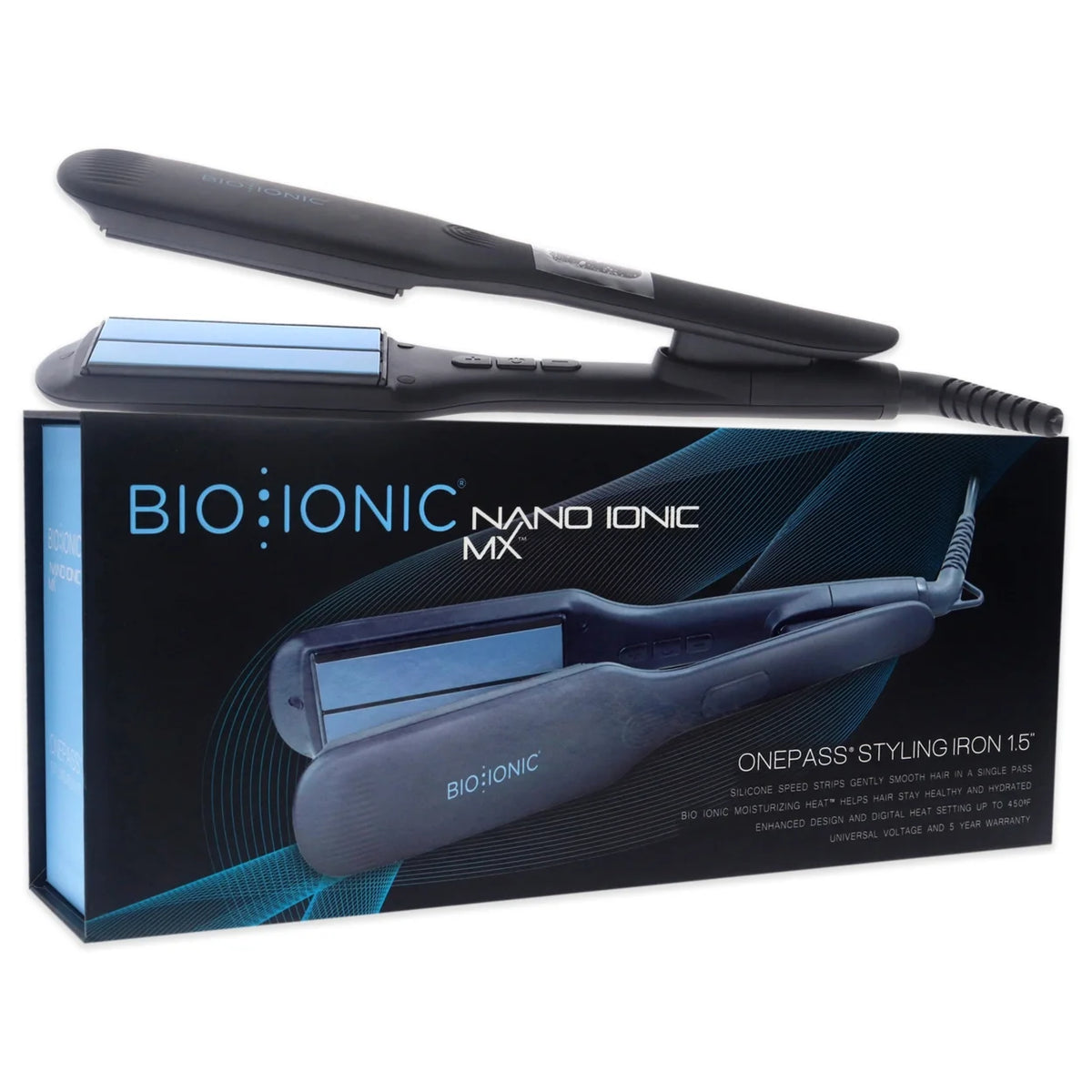Bio Ionic OnePass Flat Iron – 1.5-Inch – Beauty and Company Online